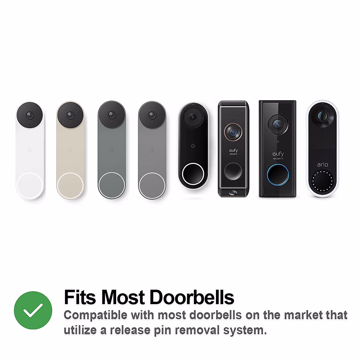 Doorbell Removal Pin Release Key Security Tool Replacement - Remove Video Doorbell from Mount (Compatible with Nest Video Doorbell, Arlo Video Doorbell and Eufy Video Doorbell
