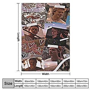 Outer Banks Pogue Life Throw Blanket Warm Blanket in Winter OBX Maybank JJ Fleece John B Bedding Birthday Christmas Travel King Size Blankets for Bed Best Gifts for Fans Women Bedroom 30"x40"