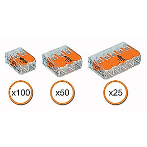 WAGO 221 LEVER-NUTS 175pc Wire Connector Assortment Pack