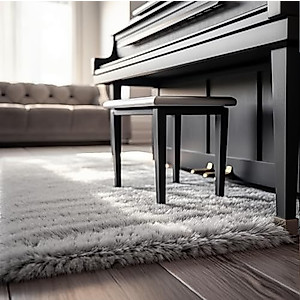 Aucuda Kitchen Runner Rug, 2x8 ft Kitchen Floor Mat Anti Fatigue Non Slip, Thick Sponge Runner Rugs Floor Cushions, Fluffy Standing Mats for Kitchen Sink, Extra Long Kitchen Carpet Machine Washable.