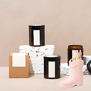 Cowboy Boot Match Holder, Ceramic Boot Match Holder with Striker Cute Indoor Decorative Accessory for Bathroom Bedroom Kitchen (Pink)