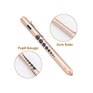 Essential Nurse Penlight - LED Flashlight for Medical Professionals - Must-Have Tool for Nurses, Students, and Doctors (Silvery)