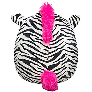 Squishmallows Original 12-Inch Tracey Zebra with Pink Mane - Medium-Sized Ultrasoft Official Jazwares Plush