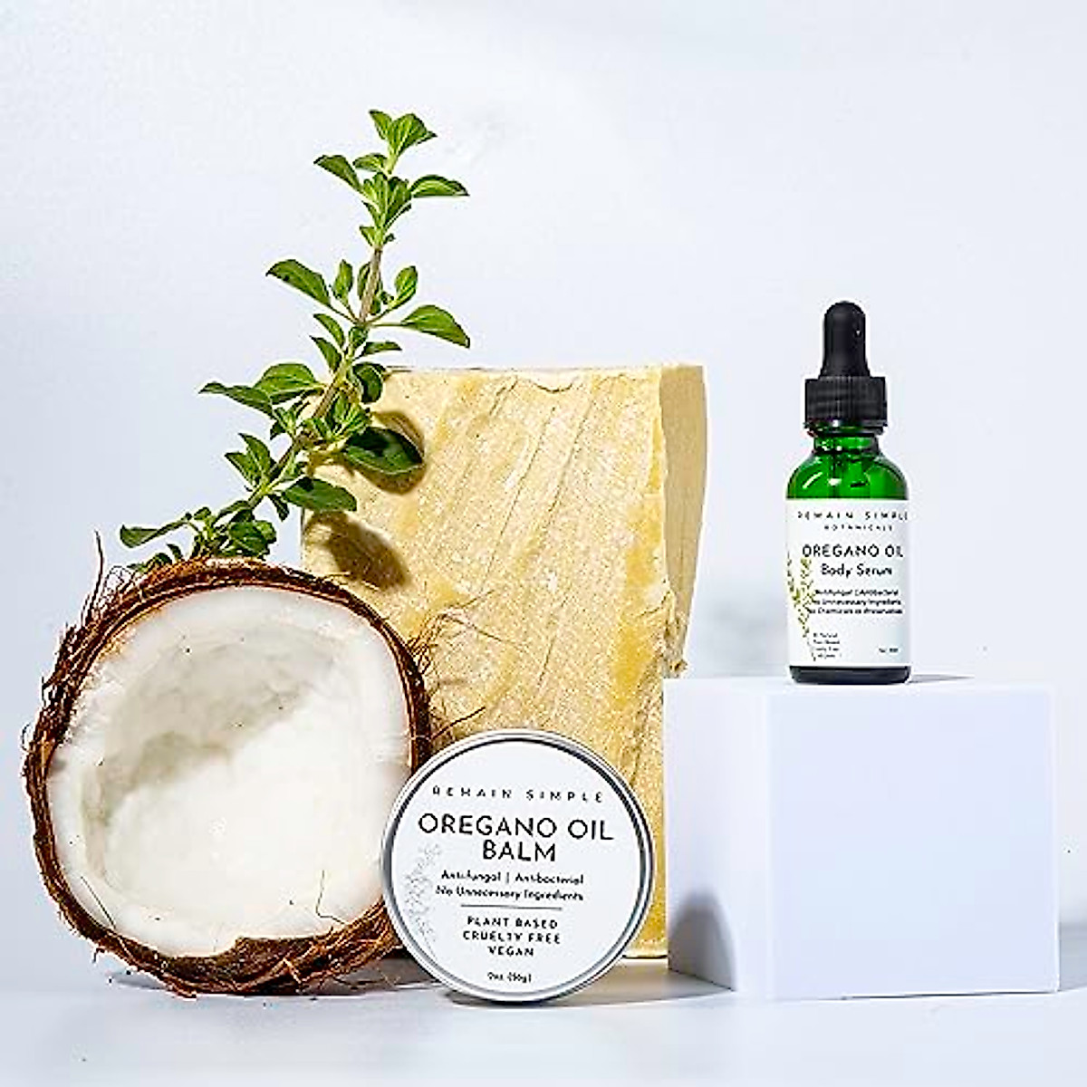 Oregano Oil Body Serum - All Natural Potent Formula to Help Nourish and Heal The Skin & Treat Eczema, Ringworm, Jock Itch, Cracked Skin, Nail Fungus and Much More - Vegan Made in The USA