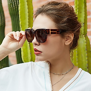 Face Shadow Polarized Sunglasses Over Glasses for Women Men, Fit Over Glasses Sunglasses Square Oversized Sunglasses UV Protection Lightweight