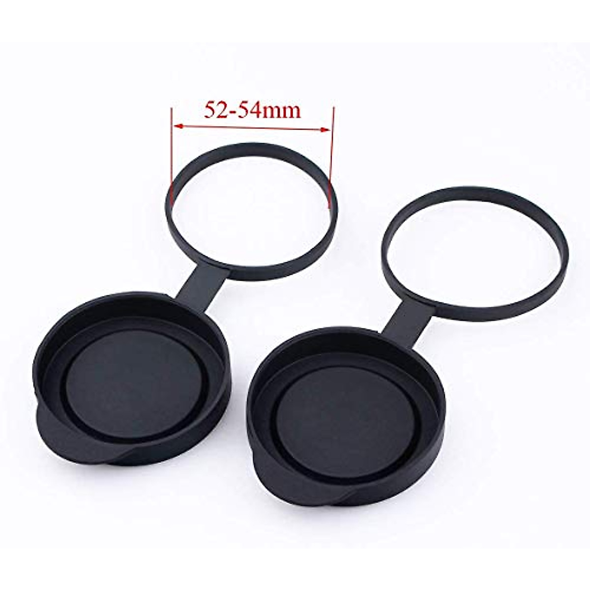 SVBONY Protective Rubber Objective Lens Caps for Fits Binoculars with Outer Diameter 52-54mm
