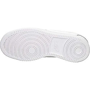 Nike Women's Court Vision Low Sneaker, White/White-White, 8 Regular US