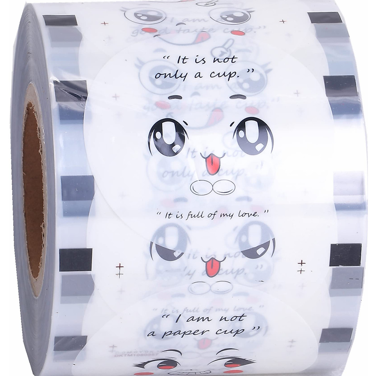 JIAWANSHUN Cup Sealer Film 95 mm (3.74'') Tea Cup Sealing Film for PP Cups/Paper Cup