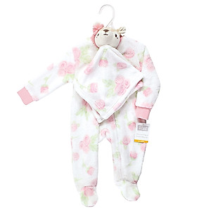 Hudson Baby Unisex Baby Flannel Plush Sleep and Play and Security Toy, Fawn, 0-3 Months