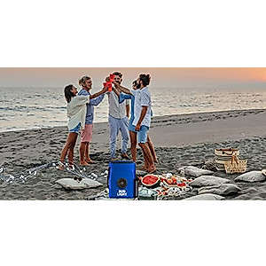 Bud Light Soft Cooler Bag with Built-in Rechargeable Wireless Bluetooth Speakers Foldable Small and Portable Durable and Material Compatible for Smartphones, Tablets & MP3 Players