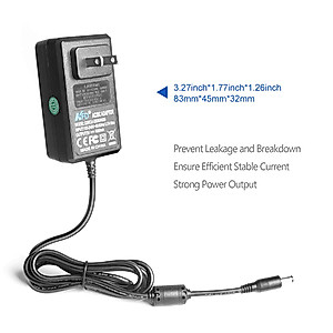 KFD 5V AC Adapter for Nextbook Ares 11 11A Flexx 10 9,Fusion 5 T90B T60 T50,Sony SRS-XB33 SRS-XB43 SRS-XG300 SRS-XE300 SRS-XB30 XB41 LG Bose JBL Speaker Pioneer DDJ-SX3 Mixer Noco GB40 GB50 Power Cord