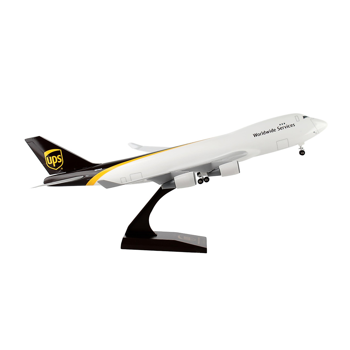 Daron Skymarks Ups 747-400F Airplane Model Building Kit with Gear 1/200-Scale