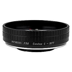 Fotodiox Pro Lens Mount Adapter, Contax G Lens to Micro Four Thirds (M4/3, MFT) Camera Body with Focus Control, for Olympus Pen E-P1 & Panasonic Lumix DMC-G1, DMC-GH1, DMC-GF1