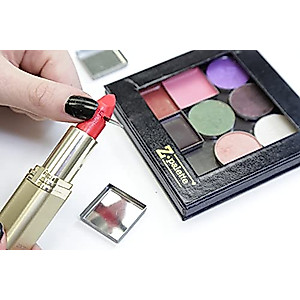 Z Palette De-Potting Spatula, Dual-Ended Multicolor Steel Tool for Makeup Palettes, Empty Magnetic Palette Compatible, Professional Mixing & Blending, Iridescent Finish, 6.5" Length