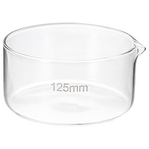 PATIKIL 500ml Crystallizing Dish, Borosilicate Glass Crystallizing Dished with Spout Flat Bottom Lab Dish Evaporation Dishes Transparent for Laboratory Kitchen Science Classroom