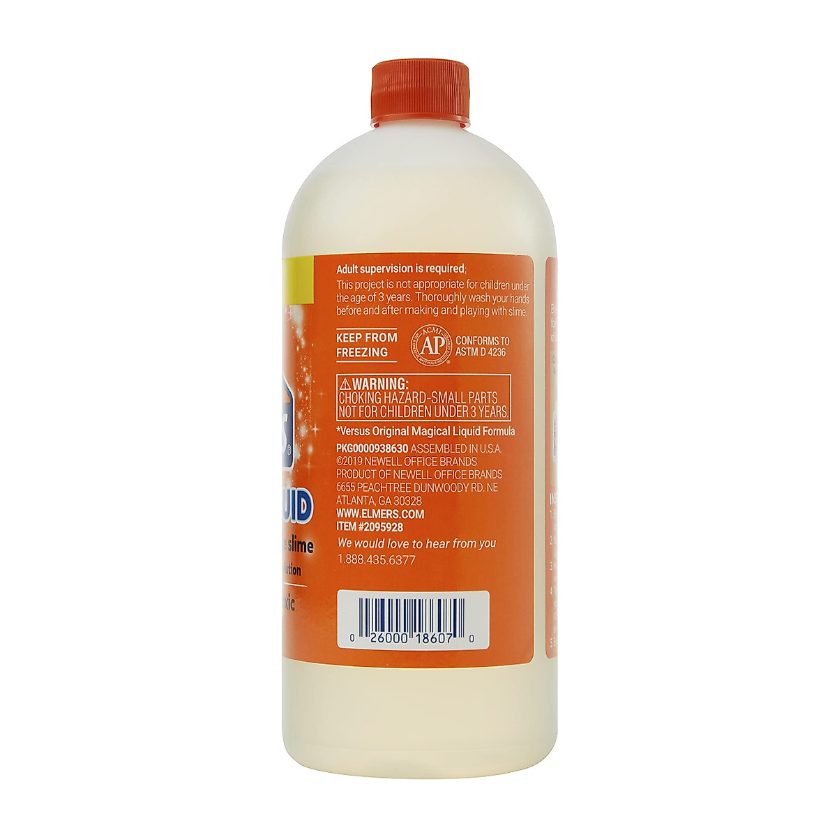 Elmer's Slime Activator Magical Liquid Slime Activator Solution, Updated Formula for Twice as Much Slime, (1 Quart)