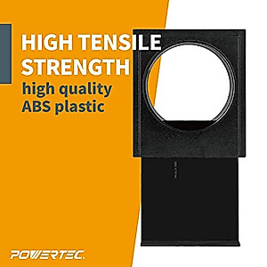 POWERTEC 70279 Dust Collection Blast Gate, 6 Inches ABS Plastic - 1 Pack