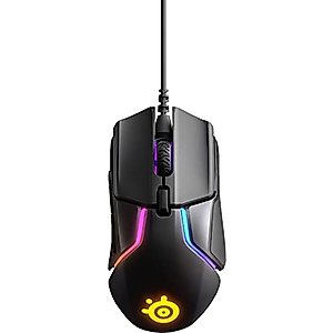 SteelSeries Rival 600 Wired Gaming Mouse - 12,000 CPI TrueMove3+ Dual Optical Sensor - 0.5 Lift-off Distance, RGB Lighting, USB PC Gaming Mice Compatible with Windows and Mac Computer/Laptop (Renewed)