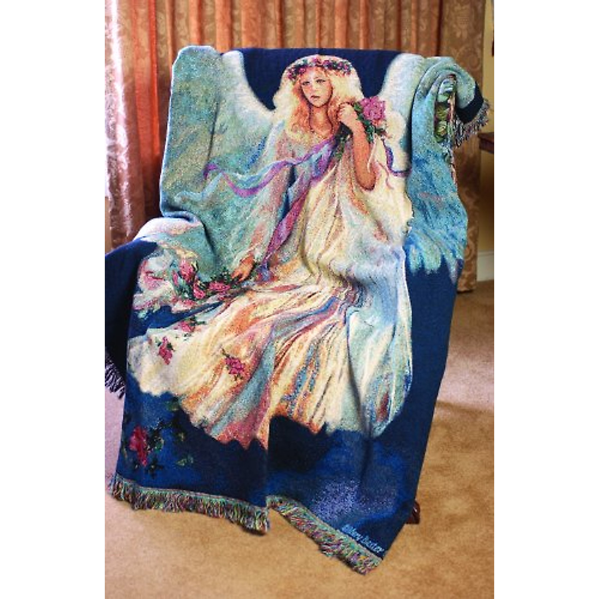 Manual Inspirational Collection 50 x 60-Inch Tapestry Throw, Messenger of Love