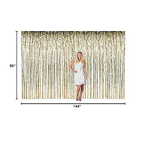 LARGE GOLD FRINGE DECORATION - Party Decor - 1 Piece