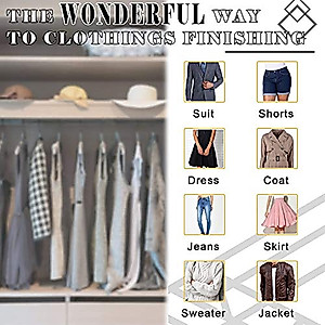 Voilamart 100 Pack Garment Bags, 47 Inch Dry Cleaning Laundrette Bag, Transparent Plastic Garment Bags, Dustproof Polythene Garment Clothes Cover for Dry Cleaner, Home Storage Closet, Travel