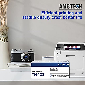 TN-433 TN 433 TN433 Toner Cartridges 4 Pack Compatible for Brother MFC-L8900CDW TN-433 TN433BK TN433C TN433M TN433Y for MFC-L8900CDW HL-L8360CDW HL-L8260CDW MFC-L8610CDW HL-L8360CDWT Printer