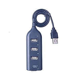 Lysee Data Cables - High Speed USB HUBs Hi-Speed 4 Port USB 2.0 Splitter Hub Adapter for Desktop PC Laptop Adapter USB HUB