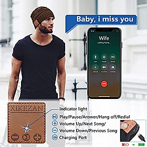 XIKEZAN Bluetooth Beanie,Unique Christmas Tech Gifts for Boyfriend Him Men Women Teen Boys Girls Teenage Stocking Stuffers Friend