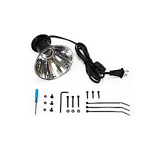 Carolina Custom Cages Reptile Mini-Ceramic Heat Emitter Dome Fixture with 54" AC Cord and Switch