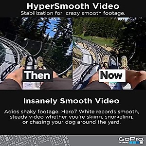 GoPro HERO7 White - E-Commerce Packaging - Waterproof Digital Action Camera with Touch Screen 1080p Video 10MP Photos Stabilization