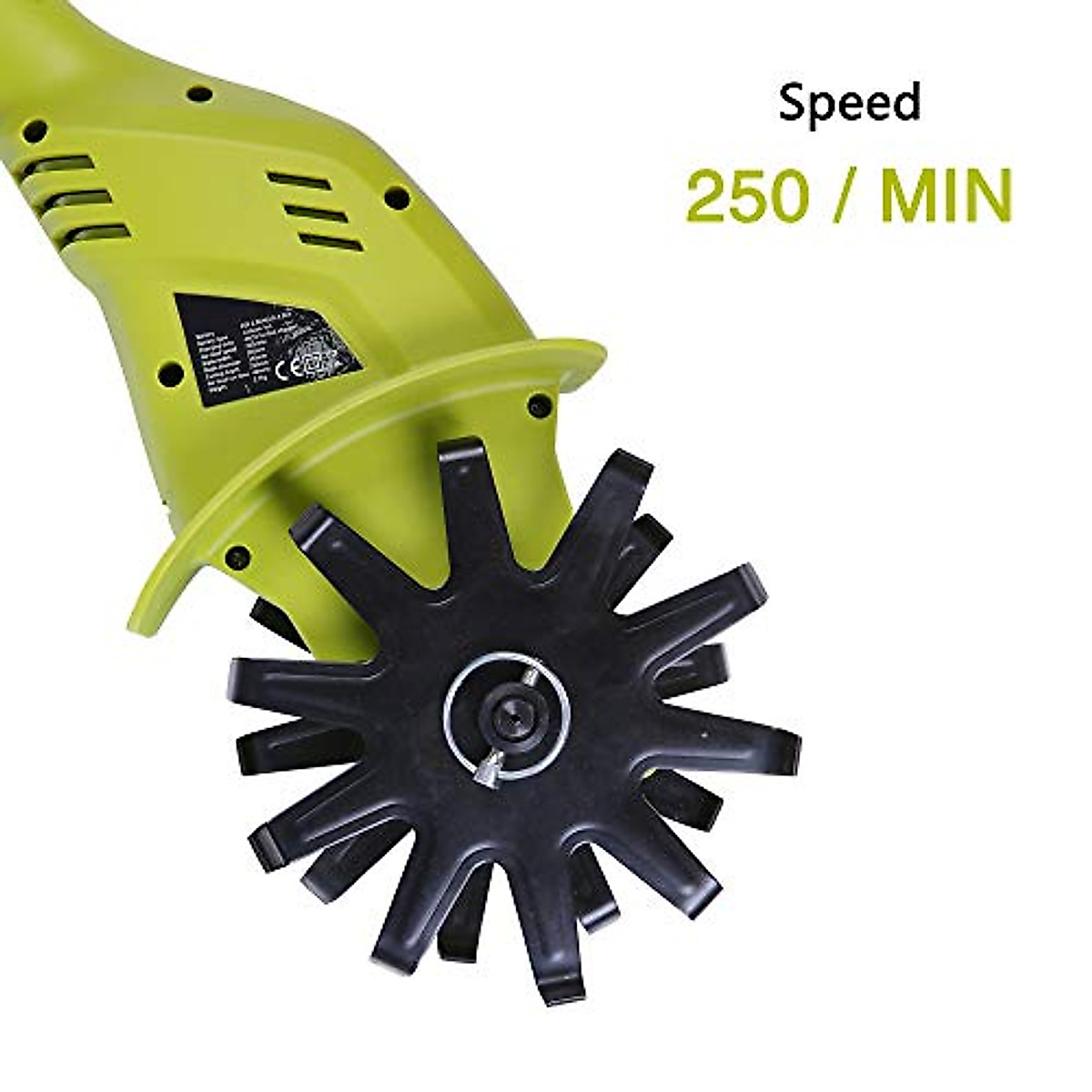 Koreyosh 20V 10inch Cordless Electric Cultivator with 2Ah Battery and Fast Charger,Electric Garden Tiller/Cultivator