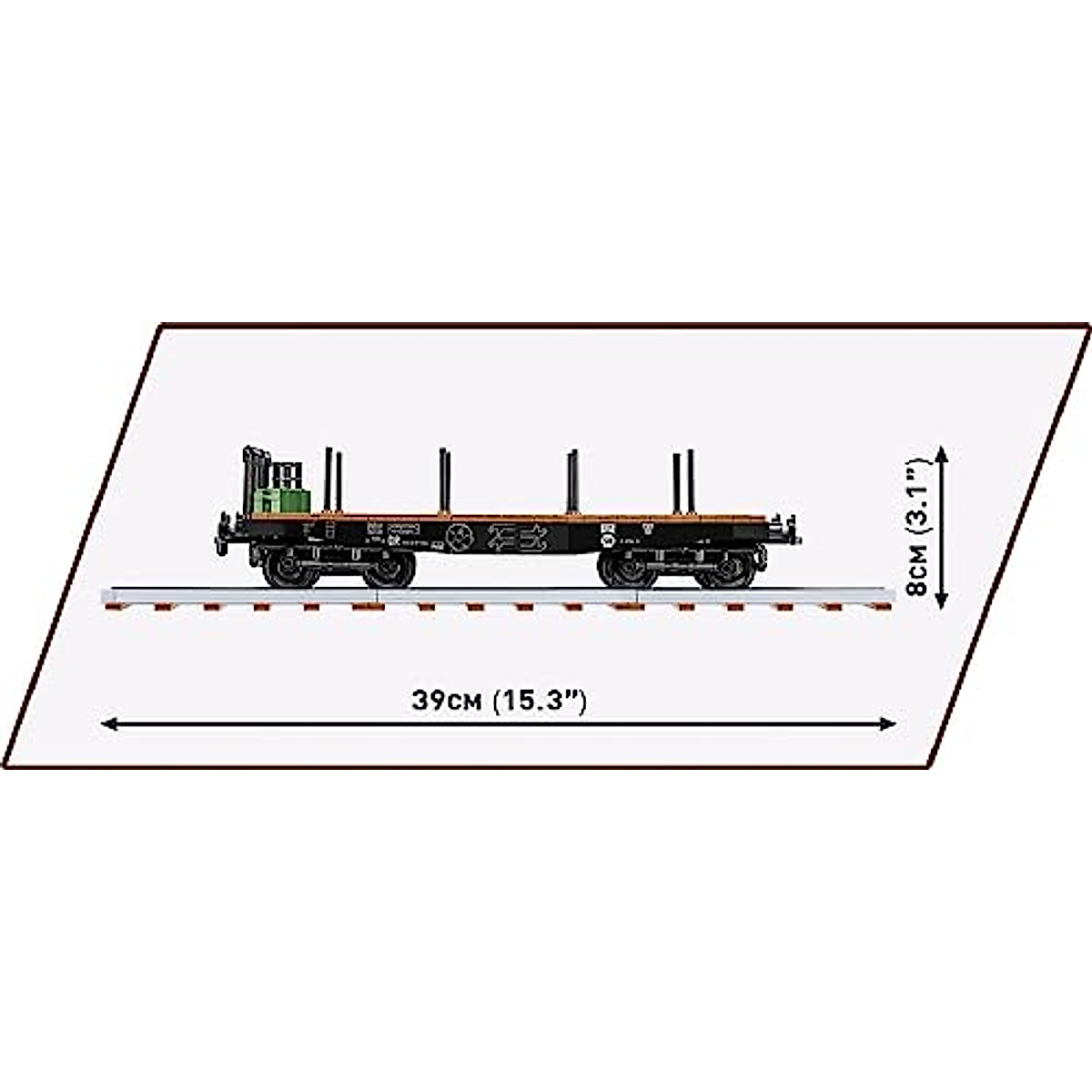 COBI Historical Collection WWII Schwerer Plattformwagen Type Ssys