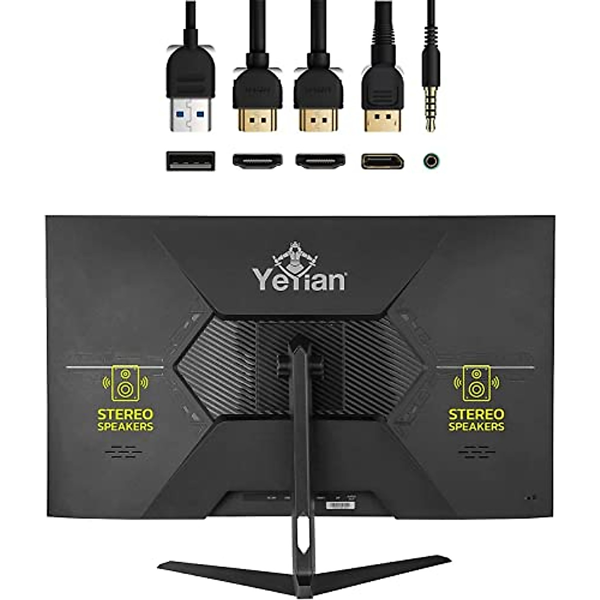 YEYIAN ODRAZ 32” PC Gaming Frameless 4K UHD HDR Monitor 3840x2160 IPS Panel, 1 Billion Colors, Low Blue, 350cd/m2, 1000:1, 60Hz, 4ms, 16:9, 178°, G-Sync, FreeSync, DP/HDMI/USB, Speakers, VESA, Tilt