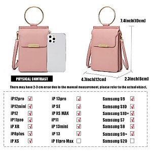 myfriday Lightweight Crossbody Phone Bag for Women, Small Shoulder Bag Cell Phone Wallet Purses and Handbags with 14 Credit Card Slots