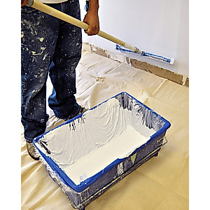 Trimaco Butyl II Two Layer Poly-Back Canvas Drop Cloth, 9-feet x 12-feet Beige