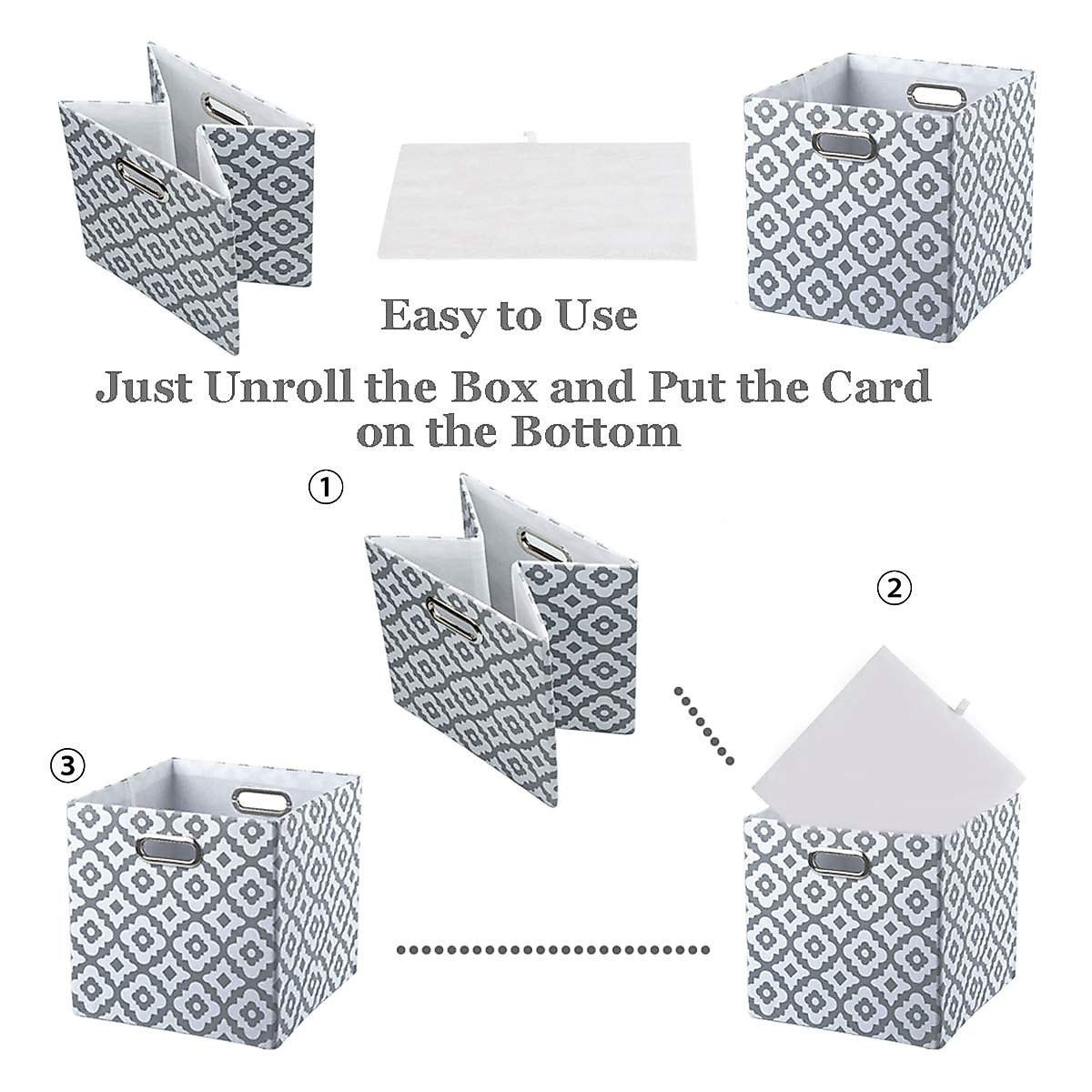 BAIST Pretty Storage Bins,Heavy Duty Square Colorful Fabric Storage Cube Bins Baskets for Playroom Bedroom Shelf,4-Pack