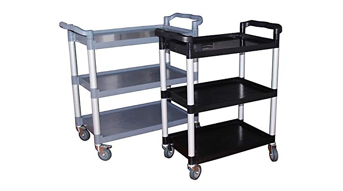 New Star 3-Tier Utility Bus Cart - 350 lb Capacity