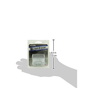 Andis – 64077, Ultra Edge Carbon-Infused Steel Detachable Clipper Blade - Chrome Finish Resists Rust with Extends Edge Life, Compatible All Andis Series - Size 1-1/2, 5/32-Inch Cut Length, Silver