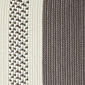 Crescent Braided Rug, 4x6, Gray