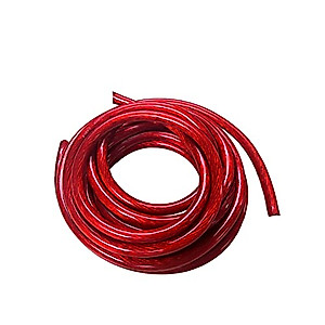 IMC Audio 1/0 Gauge AWG CCA Power Ground Wire Cable (5ft Black & 5ft Red) Welding Wire, Battery Cable, Automotive RV Wiring, Car Audio Speaker Stereo 0 Gauge Power Wire 10 Feet Total