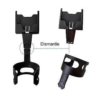 Cup Phone Holder for Car, Universal Adjustable Long Neck Phone Mount Cradle 2 in 1 Car Cup Holder Phone Mount Compatible with iPhone Samsung Google and All Smartphones Christmas/Birthday Gifts (Black)