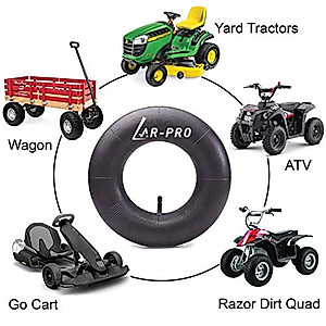 AR-PRO 13 x 4.00-6'' Heavy Duty Replacement Inner Tube with TR-13 Straight Valve Stem (4-Pack) - for Wheelbarrows, Mowers, Hand Trucks and More