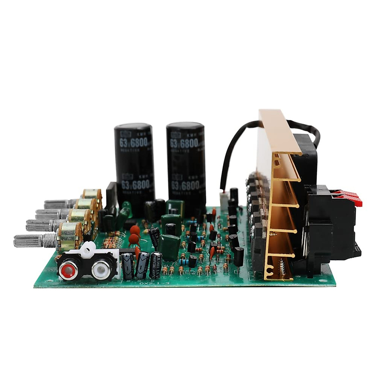 HUIOP Mini Audio Amplifier Board,DX-2.1-3 Large Power Audio Amplifier Board Channel High Power Subwoofer Dual Home Theater AC18V-24V DIY Supplies