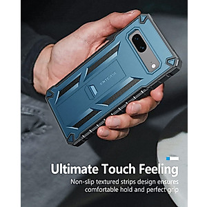 FNTCASE for Google Pixel 7a Case: Dual Layer Protective Rugged Shockproof Cell Phone Cover with Built-in Screen Protector & Kickstand | Military Grade Drop Heavy Duty Protection Tough 7A Case 6.1''