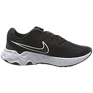 NIKE Women's Running Shoe, Black White Dk Smoke Grey, 6.5