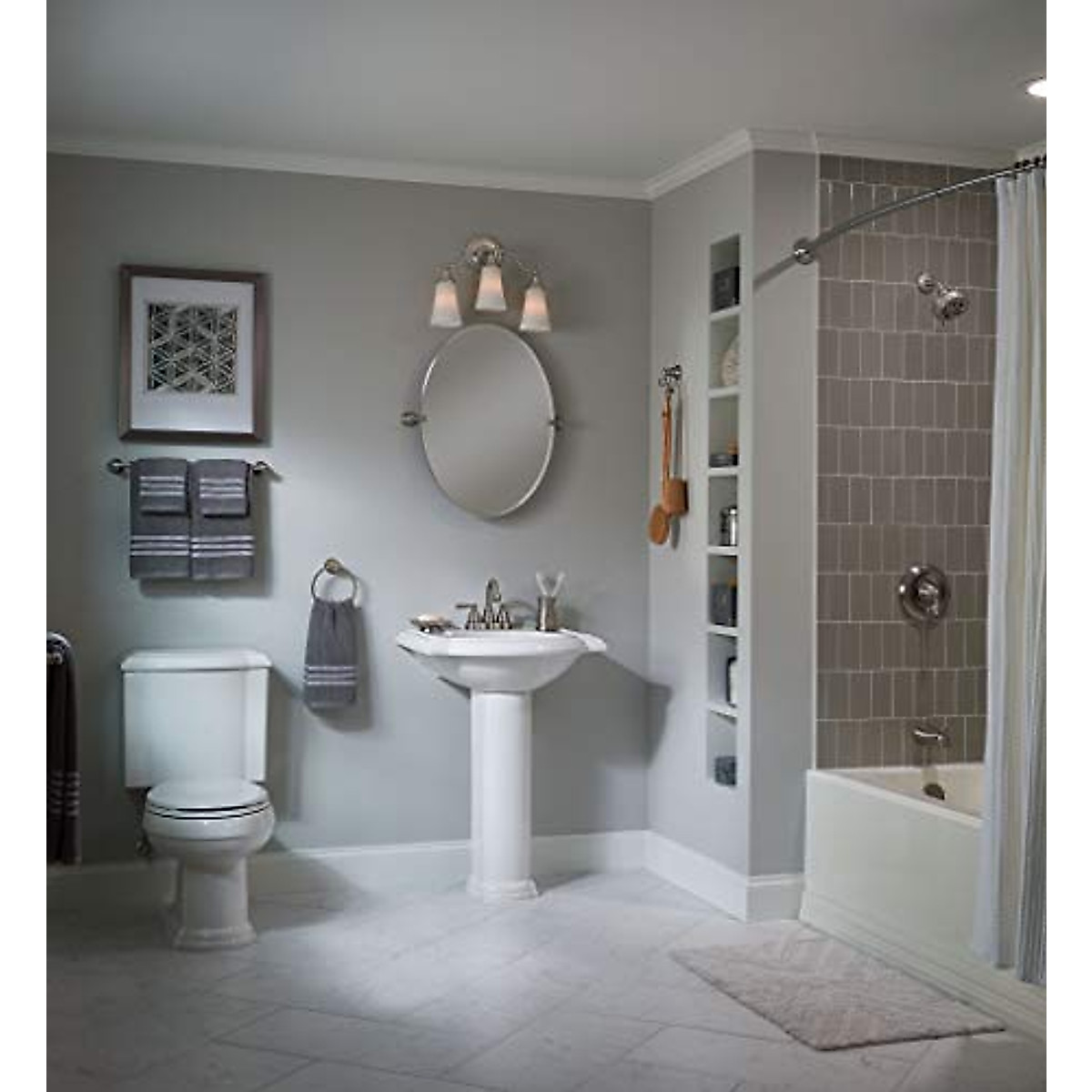 Moen Y2624BN Towel Bar, 24 Inch, Brushed Nickel