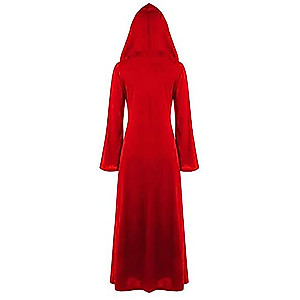 Midevil/Renaissance Costume Women,Cosplay Halloween Costumes For Women Vintage Hooded Gothic Dresses Sexy Long Sleeve Midevil Renaissance Costumes,Toddler Dress Up Clothes For Girls