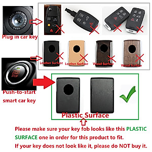 M.JVisun Genuine Carbon Fiber Key Fob Cover for Volvo C30 S60 S80 S90 S901 V70 V90 Cross V90CC XC40 XC60 XC70 XC90 Smart Car Remote Key Fob Case for Men Women - for Plastic Key Fob - Red