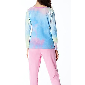 Big Girls Pajamas Cozy Cotton Tie dye Sweet Dream Loungewear PJ Set Kids Size 8