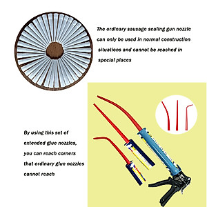 HAMUULL 3 PACK Caulking Nozzle Extension Tube，caulking extension nozzle,caulking gun extension nozzle,caulk tube extension